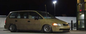 Honda Odyssey Bagged on 15×10’s Woody Edition | JDMEURO.com