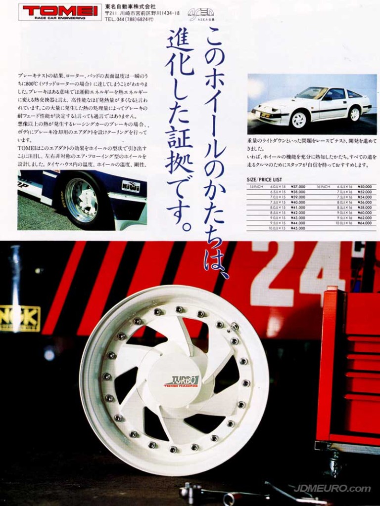 Tomei Racing Turbo Wheels – JDM Wheels | JDMEURO.com